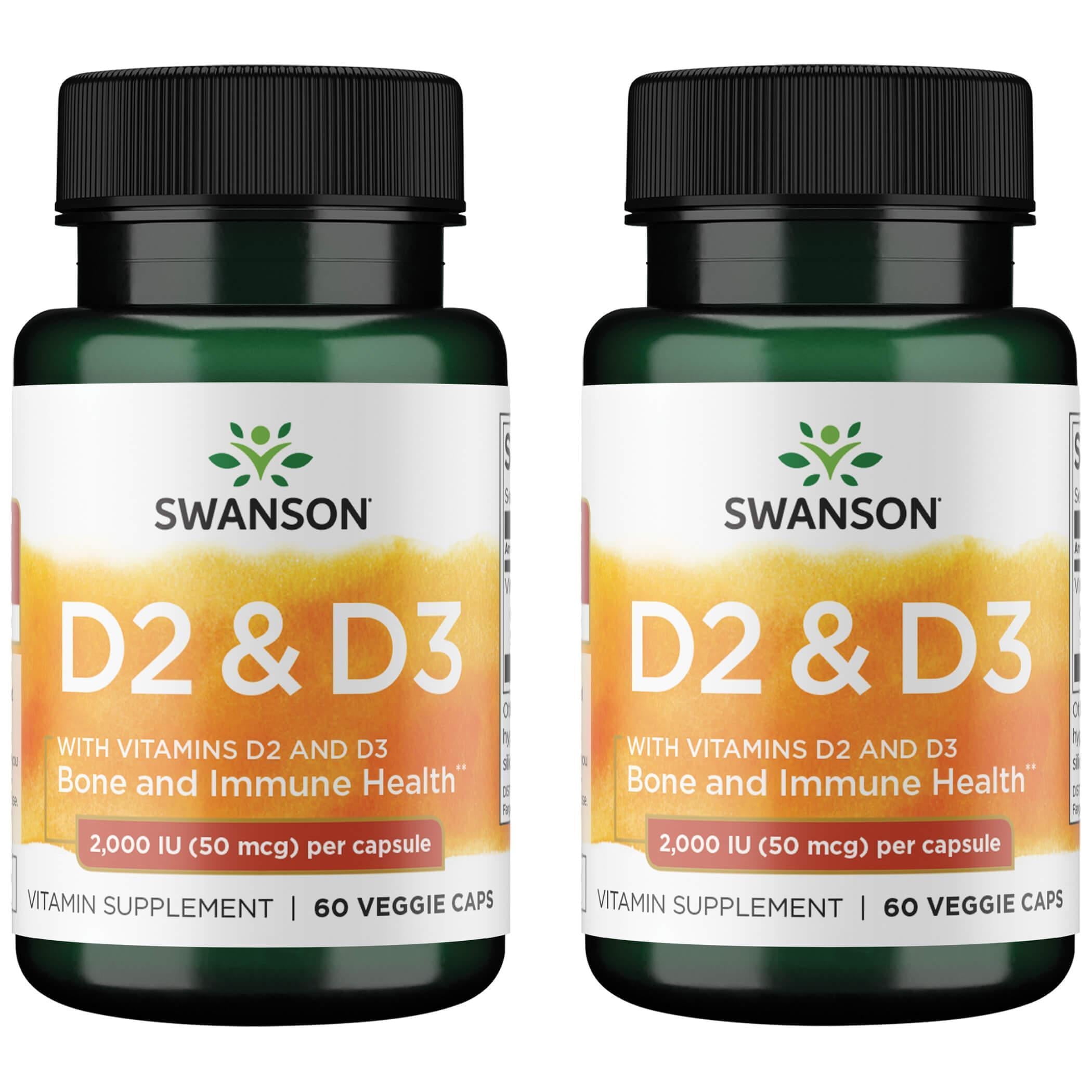 Swanson Vitamin D Complex with Vitamins D2 & D3 - Complete Sunshine ...