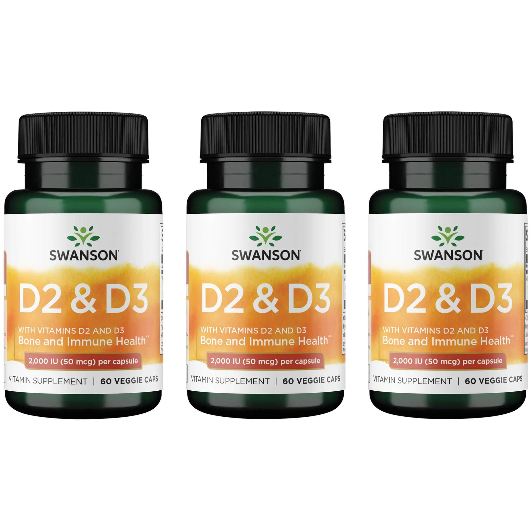 Swanson Vitamin D Complex with Vitamins D2 & D3 - Complete Sunshine ...