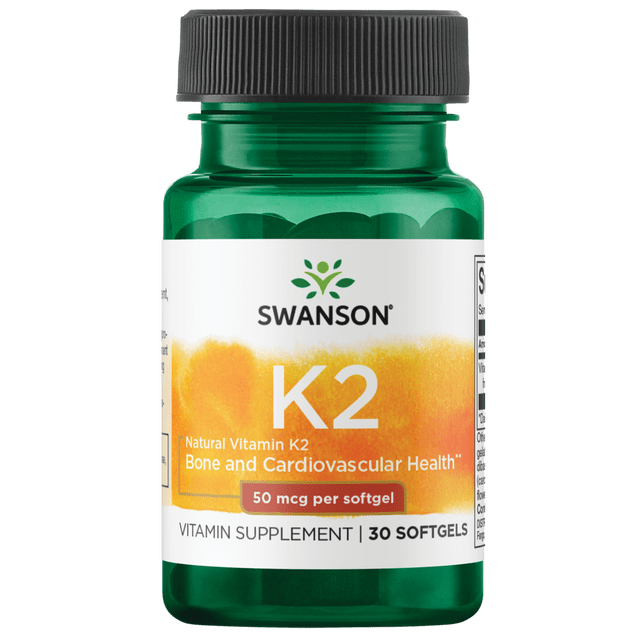Swanson Vitamin K-2 - Natural 50 Mcg 30 Softgels - Walmart.com