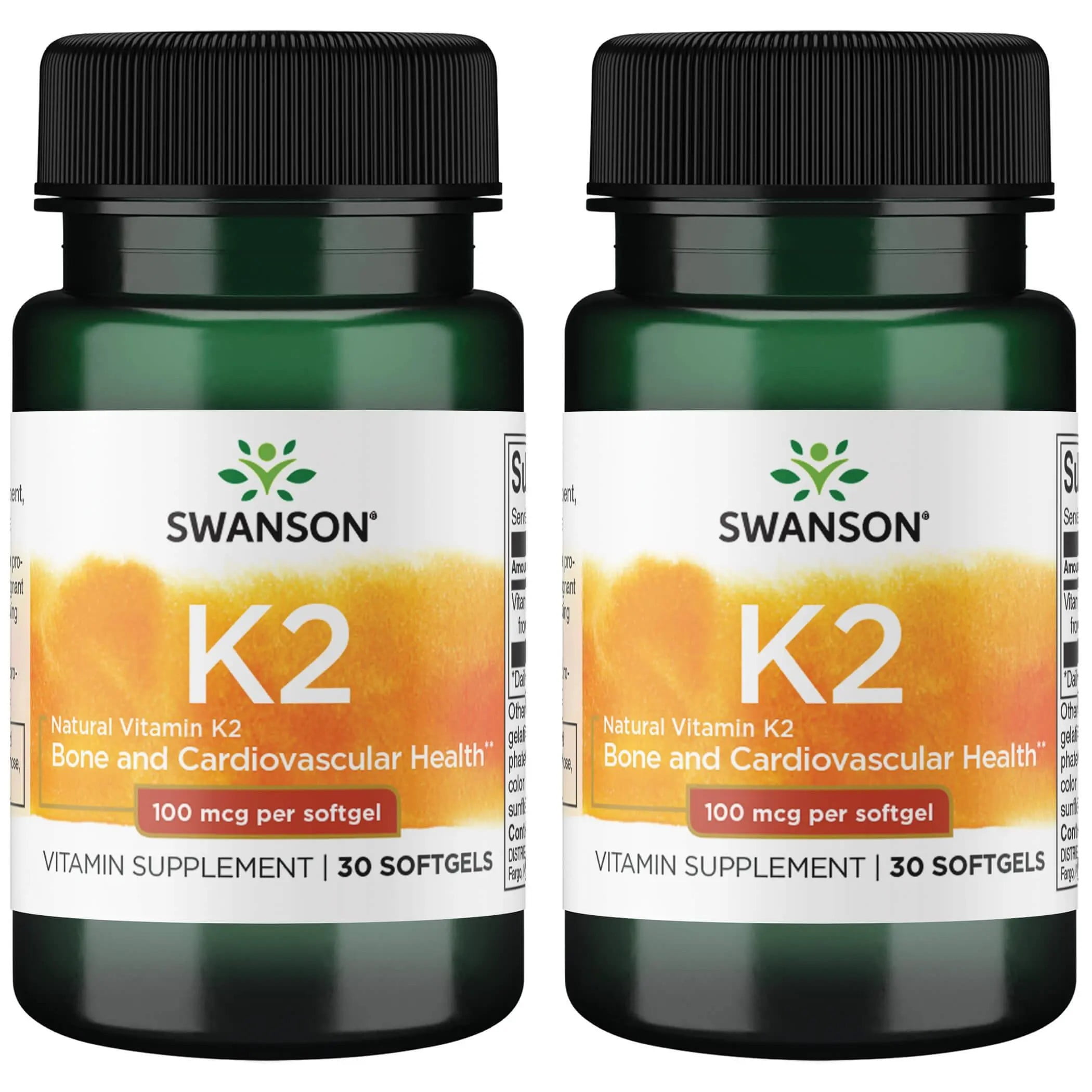 Swanson Vitamin K2 (Menaquinone-7) - Vitamin Supplement Supporting Cardiovascular and Bone ...
