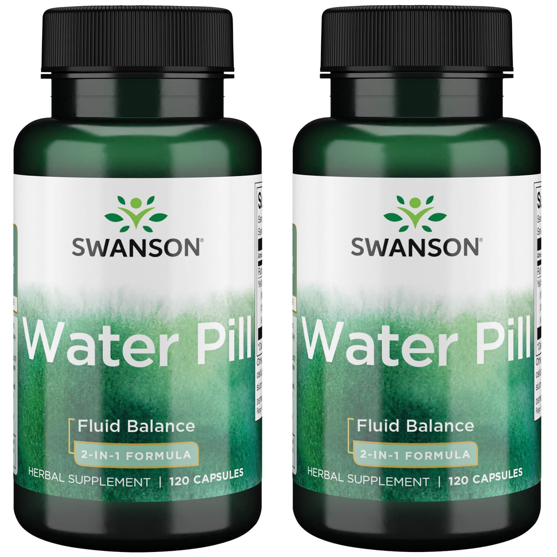 Swanson Herbal Super Strength Water Pill 20 mg, 120 Caps, 2 Pack for ...