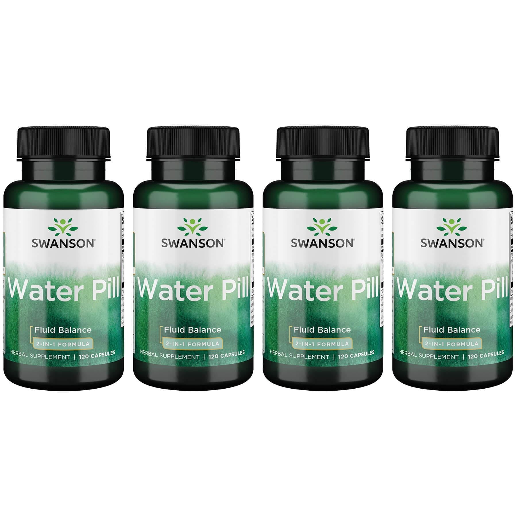Swanson Water Pill 20 mg 120 Caps 4 Pack - Walmart.com