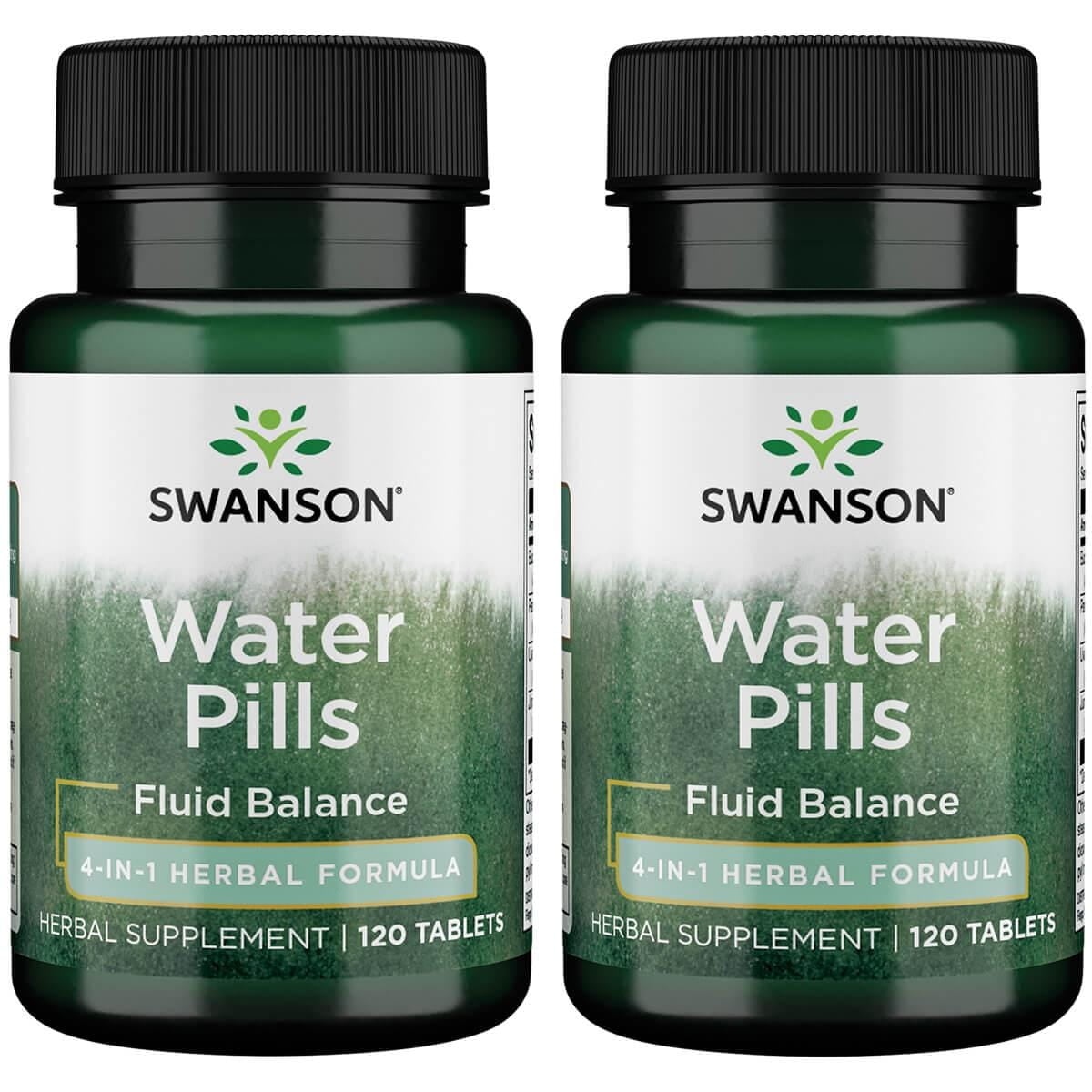 Swanson Water Pills 120 Tabs 2 Pack - Walmart.com