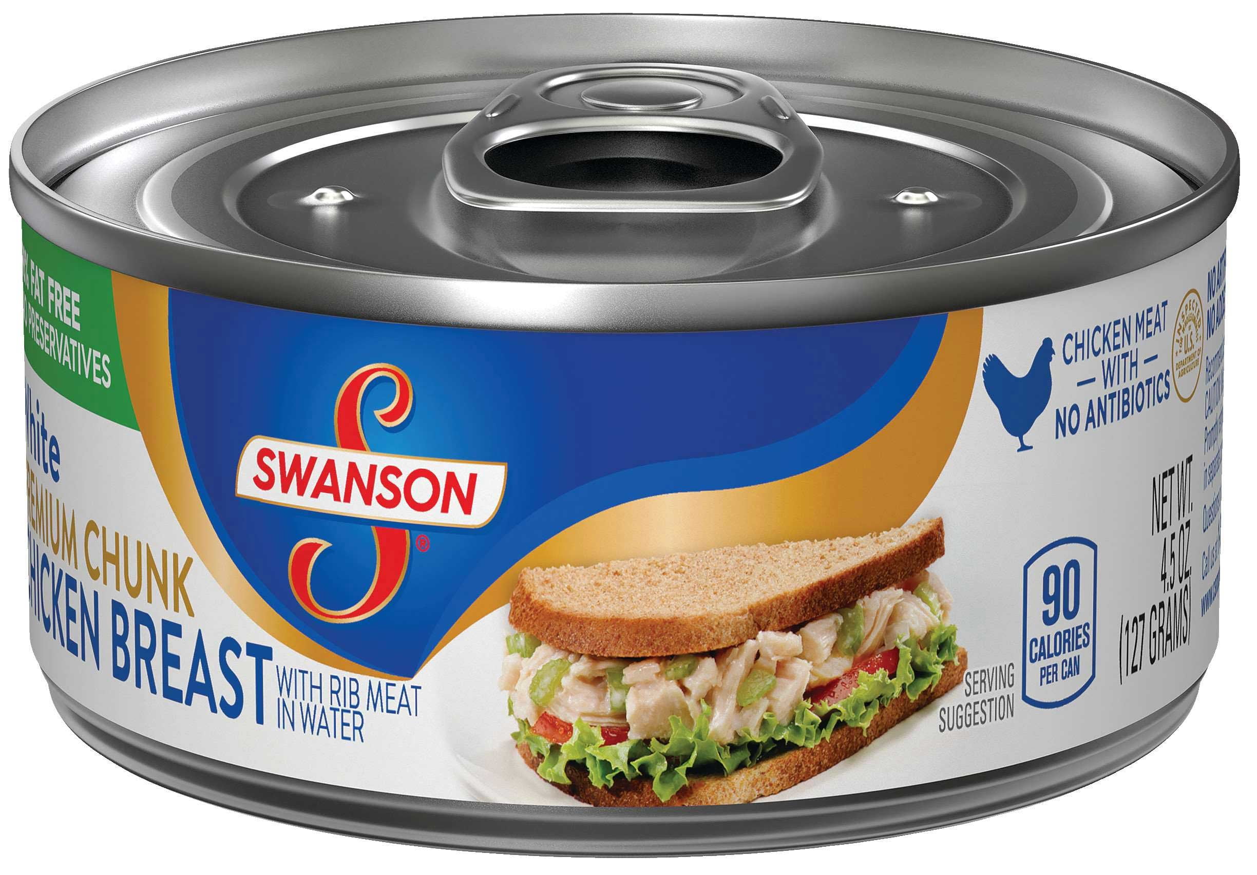 Swanson White Premium Chunk Canned Chicken Breast in Water, Fully ...