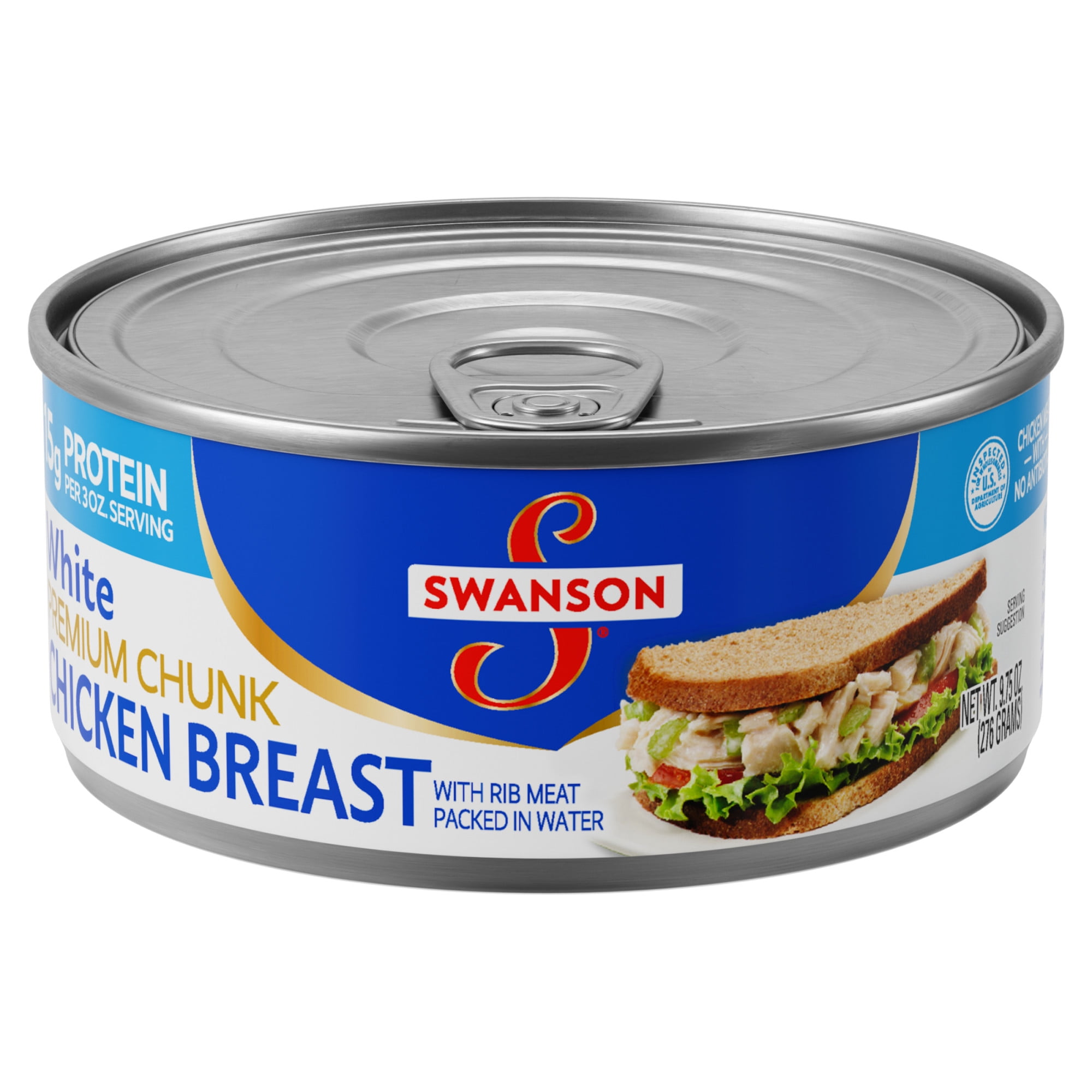 Swanson White Premium Chunk Canned Chicken Breast in Water, Fully ...