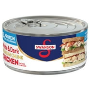 Swanson Canned Chicken Breast in Water, 4.5 oz, Fully Cooked, Diced ...