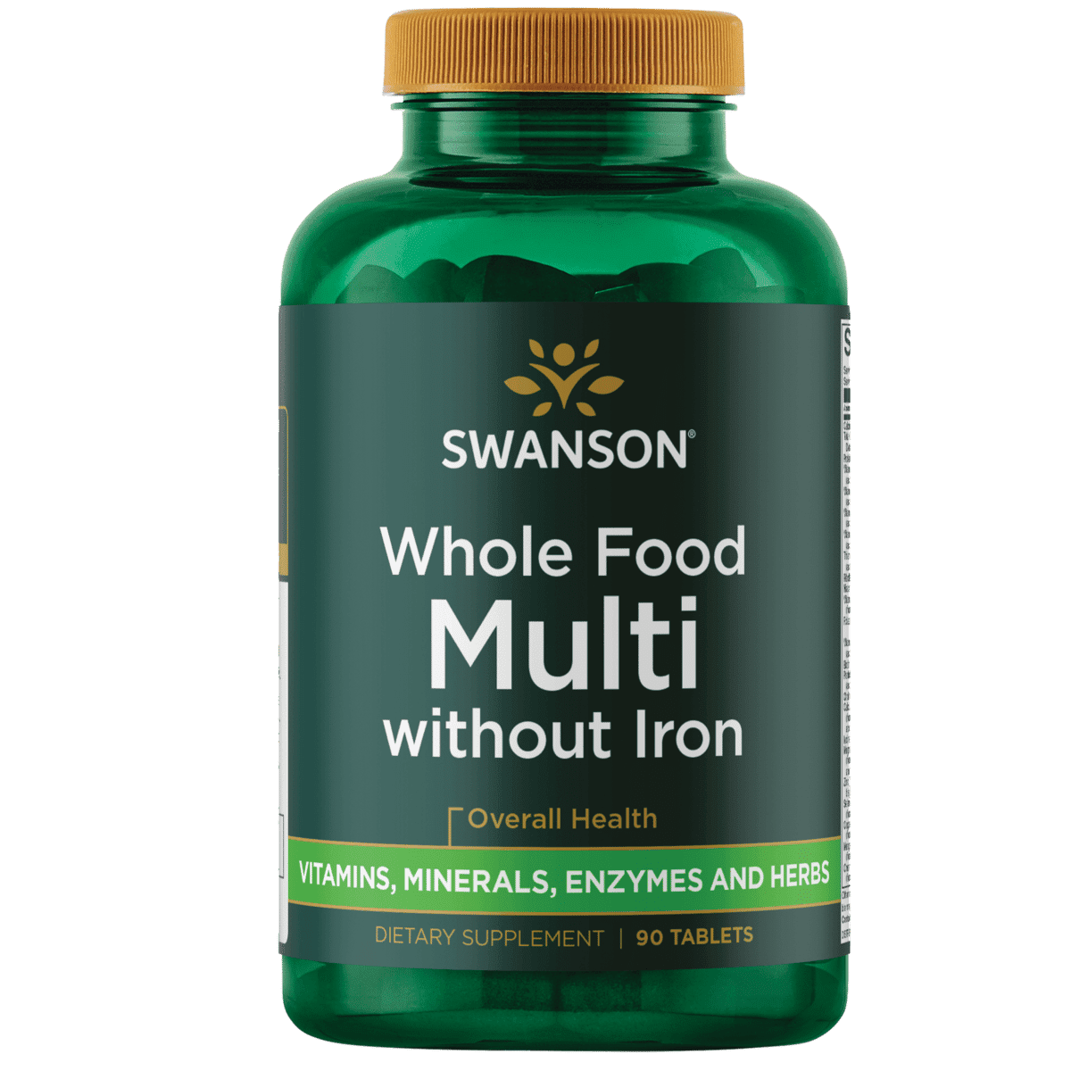 Swanson Natural Multiple Vitamins and Minerals Without Iron, Whole ...