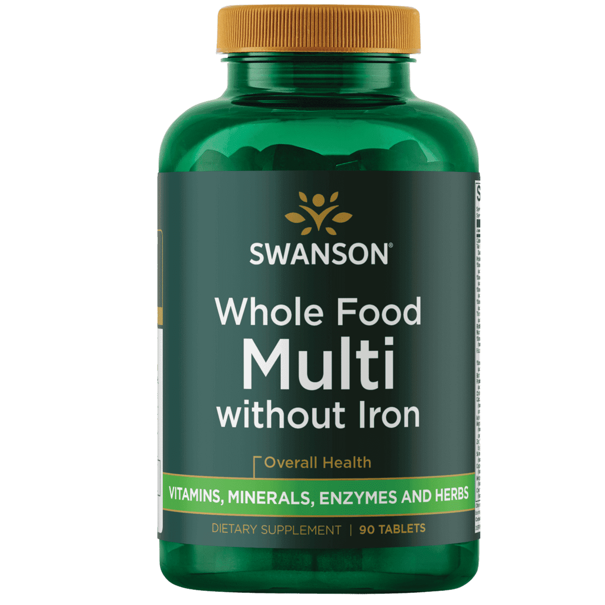 Swanson Ultra Whole Foods Multivitamin, No Iron, Antioxidants, 90 ...