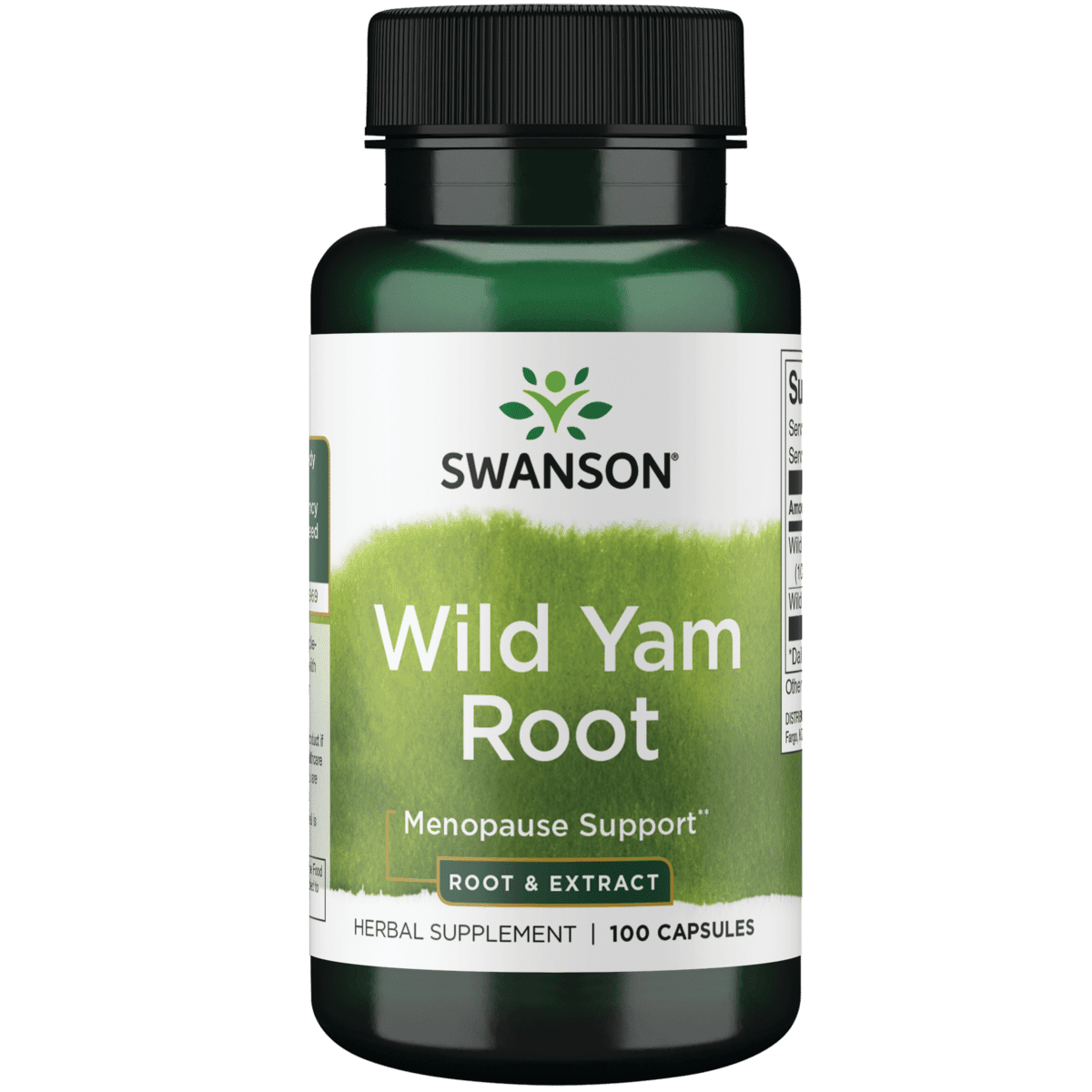 Swanson Wild Yam Root Capsules, Hormonal Balance Support, 10% Diosgenin ...