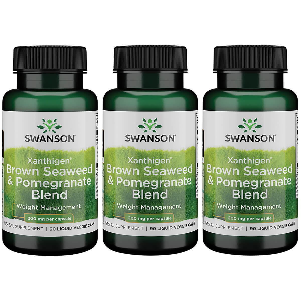 Swanson Xanthigen Brown Seaweed & Pomegranate Blend 200 mg 90 Liq ...