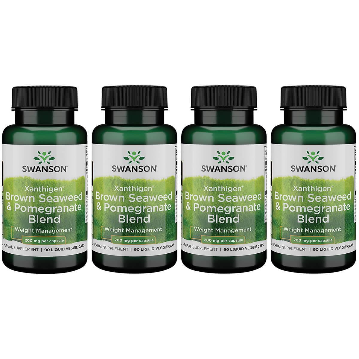 Swanson Xanthigen Brown Seaweed & Pomegranate Blend 200 mg 90 Liq ...