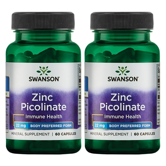 Swanson Zinc Picolinate Mineral Supplement, Helps Support Immune ...