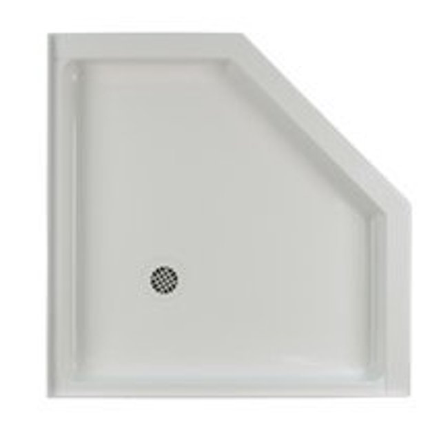 Swanstone R-38NEO-037 Veritek Neo-Angle Shower Base, 38-in L X 38-in H ...