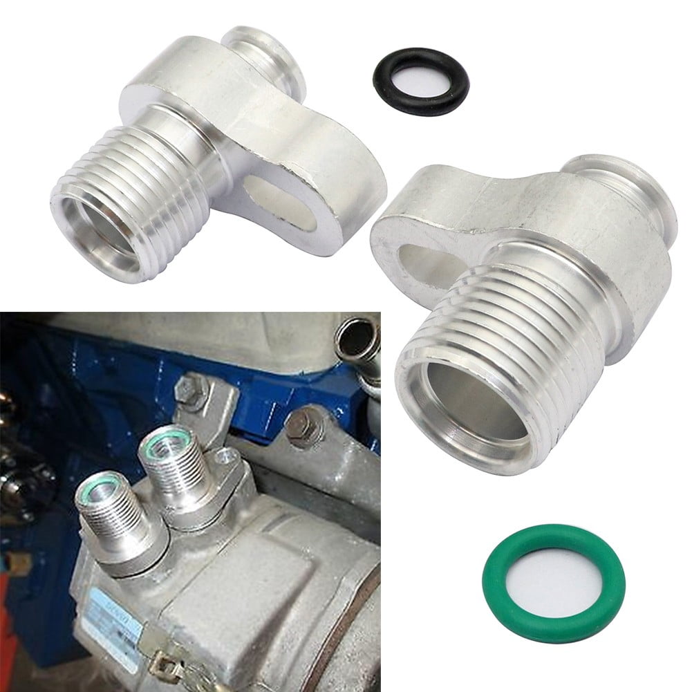 Swap A/C Compressor adapter Fittings for 10S17F & 10 0F LS Car Parts ...