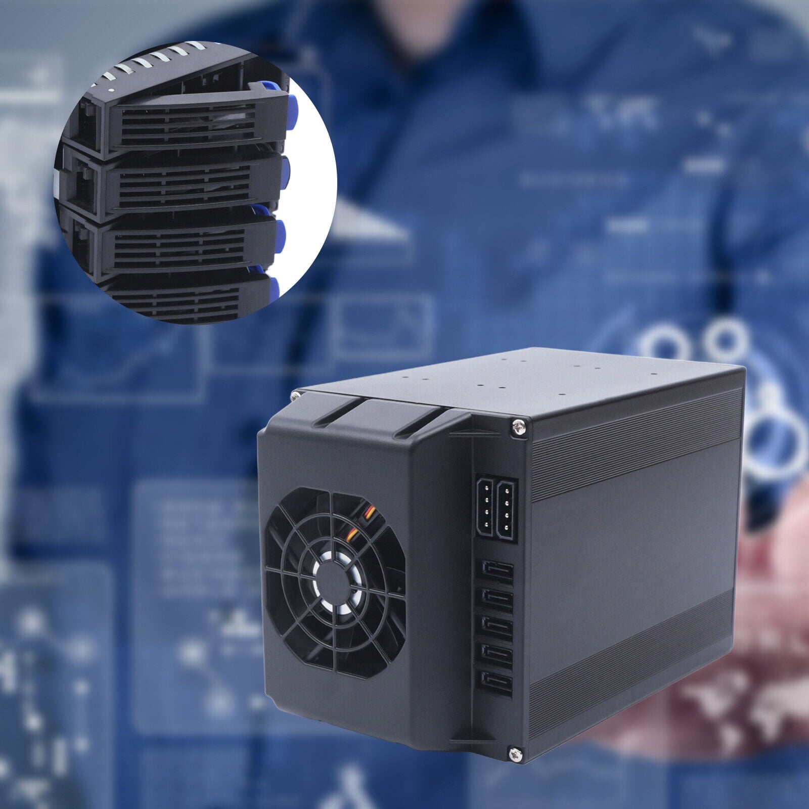 Swap Removable 3 x 5.25 Inch Drive Bays HDD Docking Enclosure Mobile ...