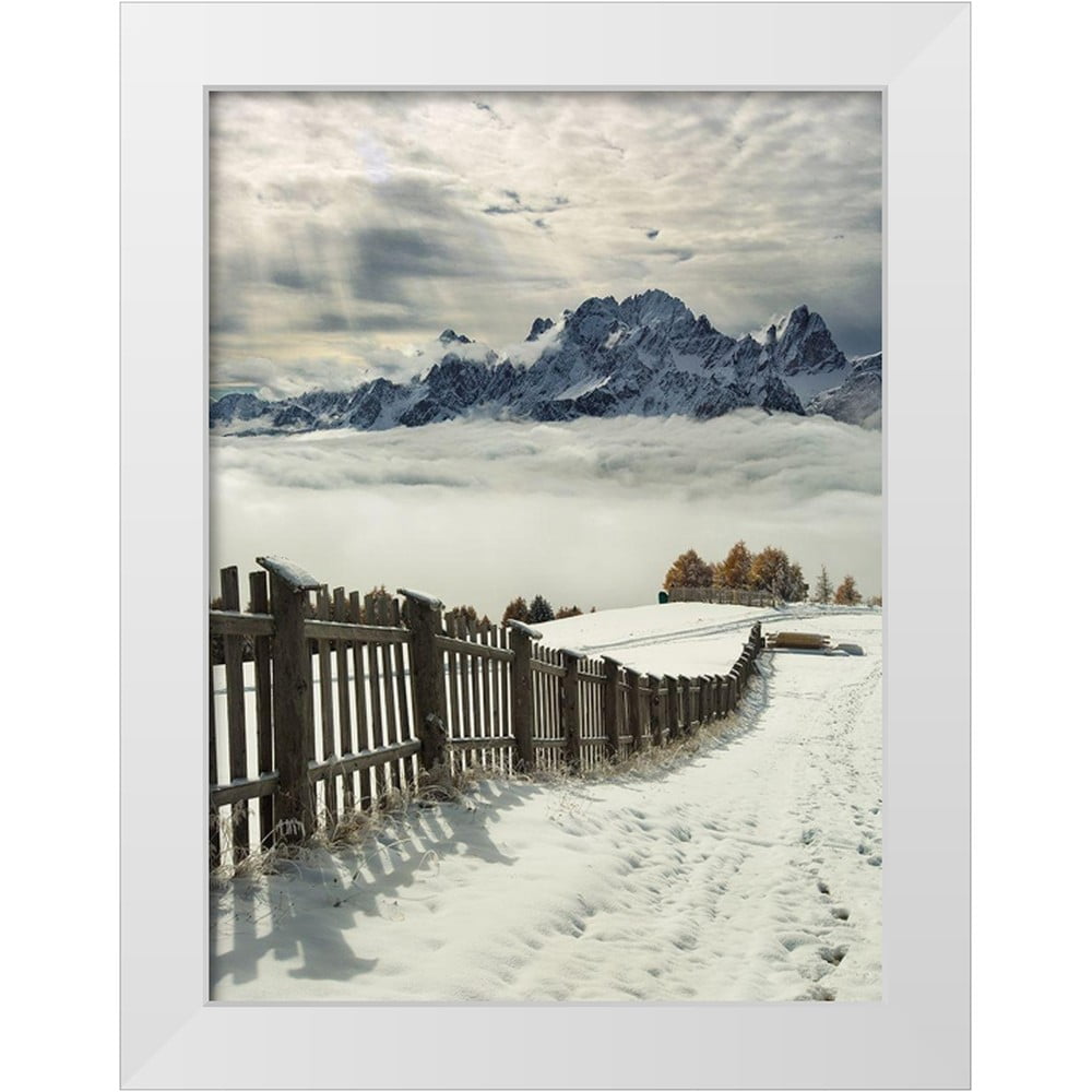 Swapnil 14x18 White Modern Wood Framed Museum Art Print Titled ...