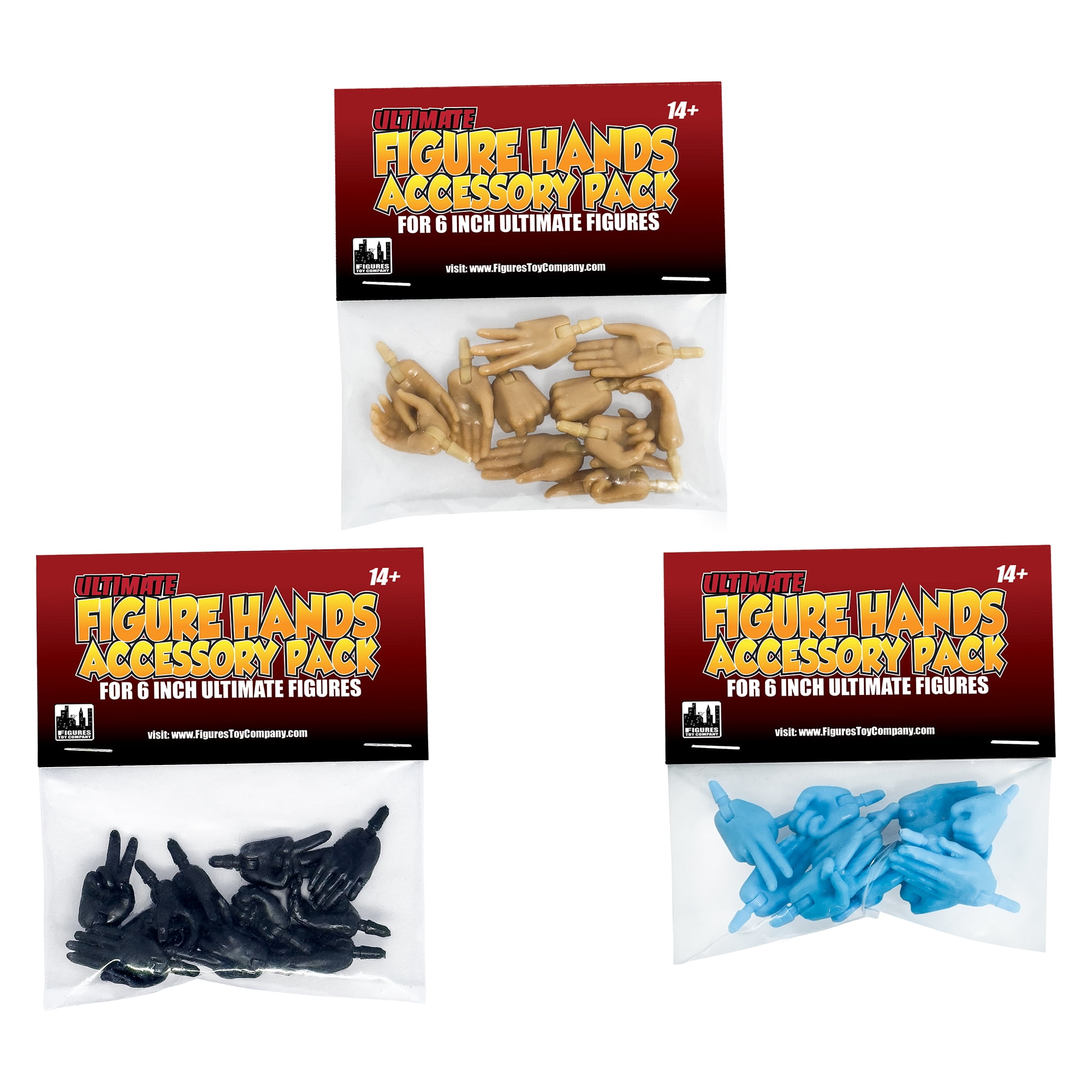 Swappable Hands Accessory Pack For Figures Toy Company Ultimate 6 Inch ...
