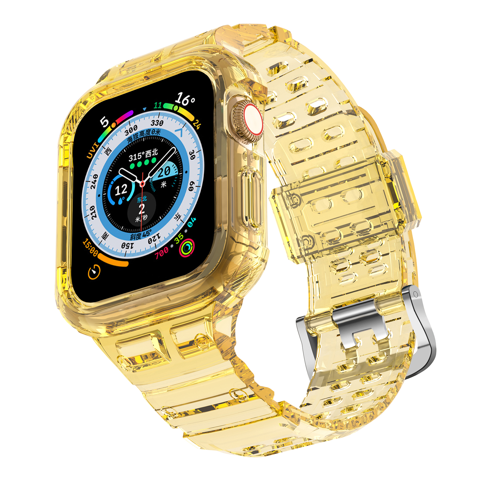 Swarich for Crystal Clear Apple Watch Bands,42mm 44mm 45mm Premium Soft ...