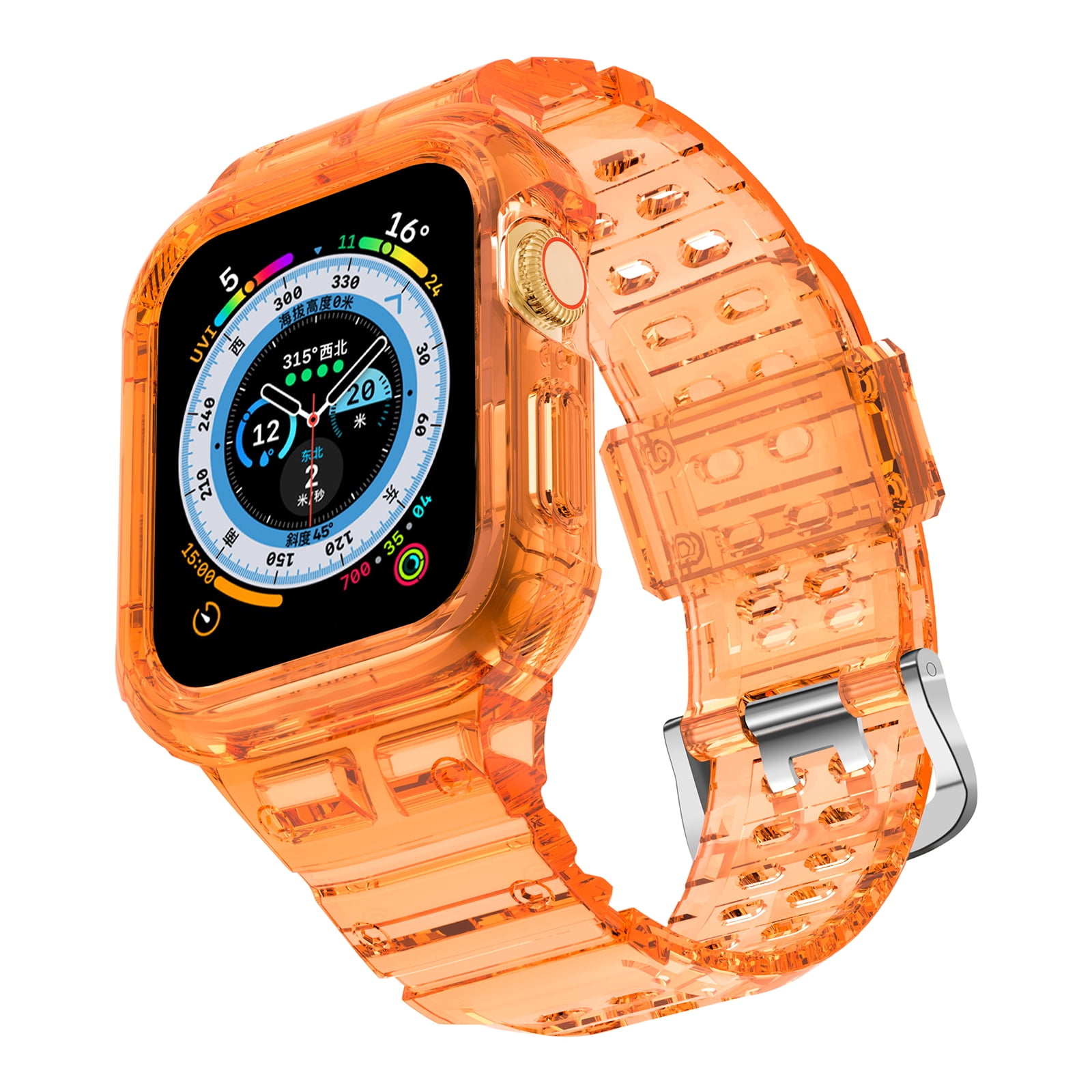 Swarich for Crystal Clear Apple Watch Bands,49mm Premium Soft Fadeless ...