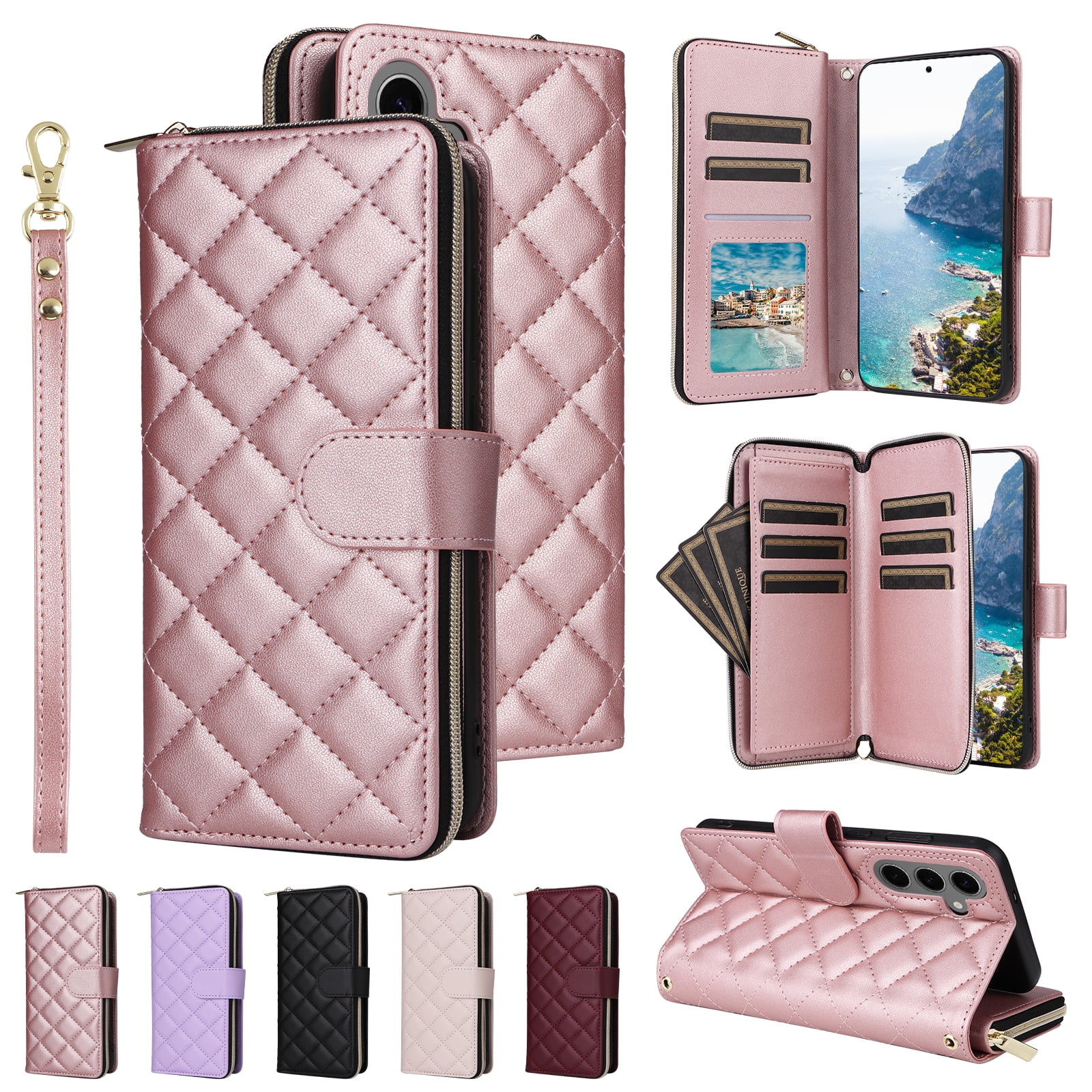 Swarich for Samsung Galaxy S25 Flip Wallet Phone Case 6.2" 2025 Model ...