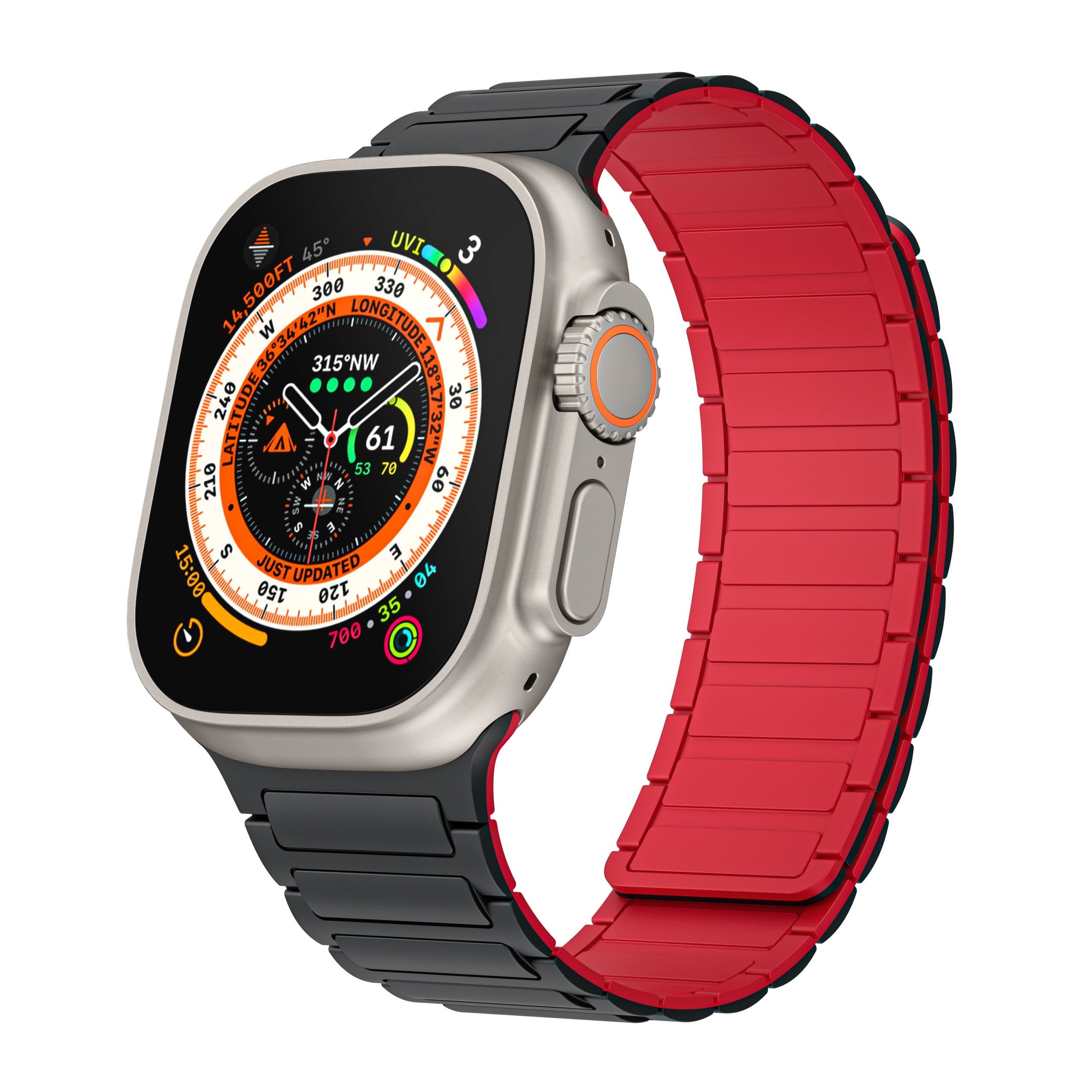 Swarich Thin Silicone Magnetic Watch Band Compatible with Apple Watch ...