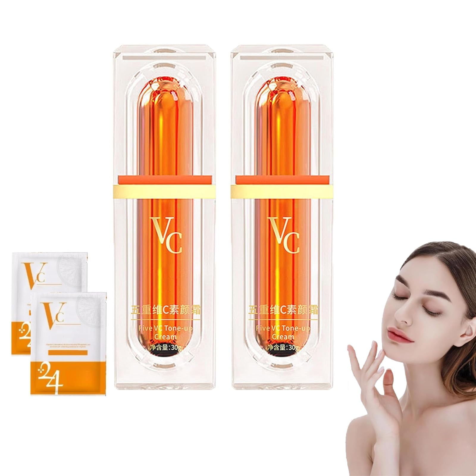 Swarous Vitamin C Makeup Tone Up Cream, Vc Five Vitamin C Tone Up Cream ...