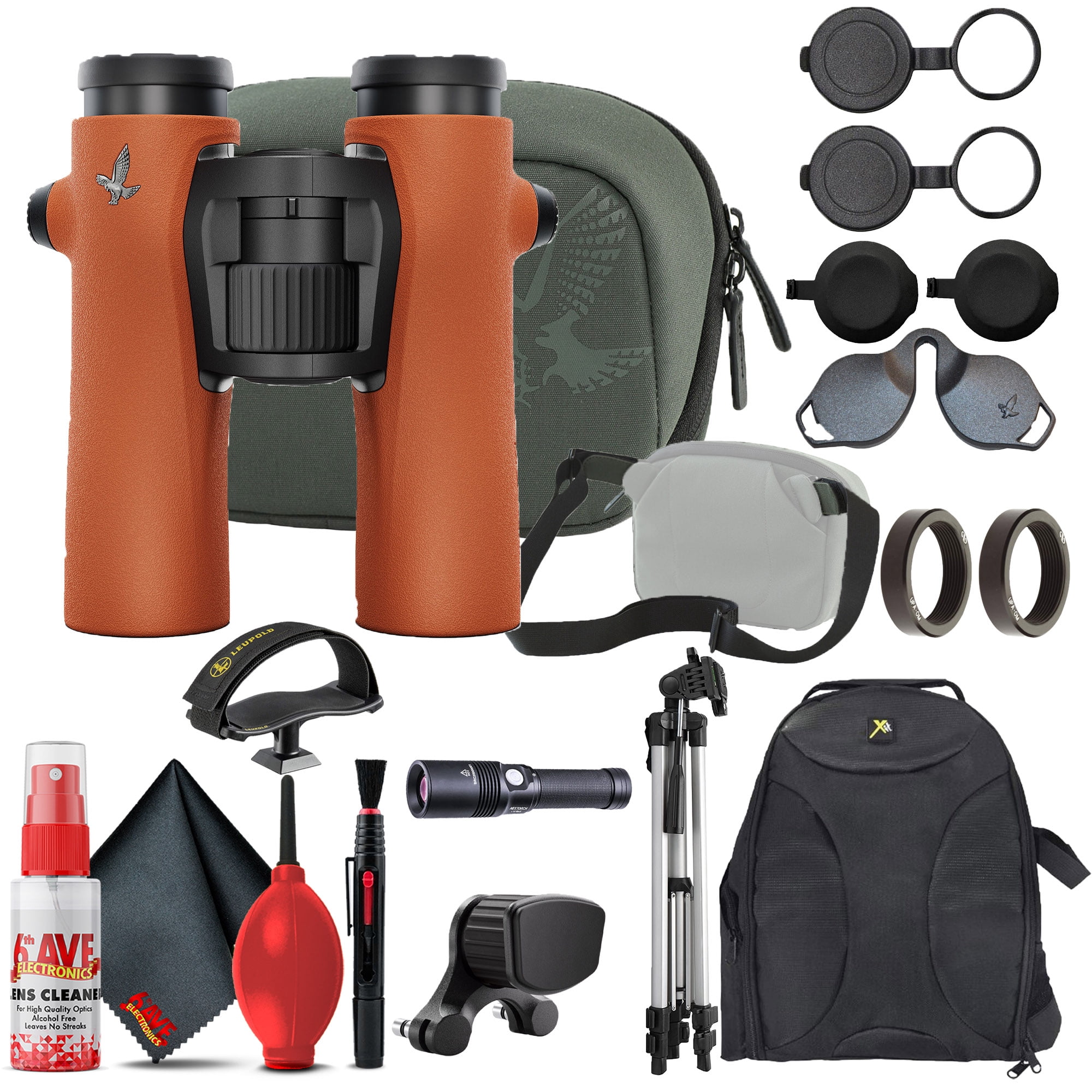 Swarovski 10x32 NL Pure Binoculars (Burnt Orange) + Forehead Rest for ...
