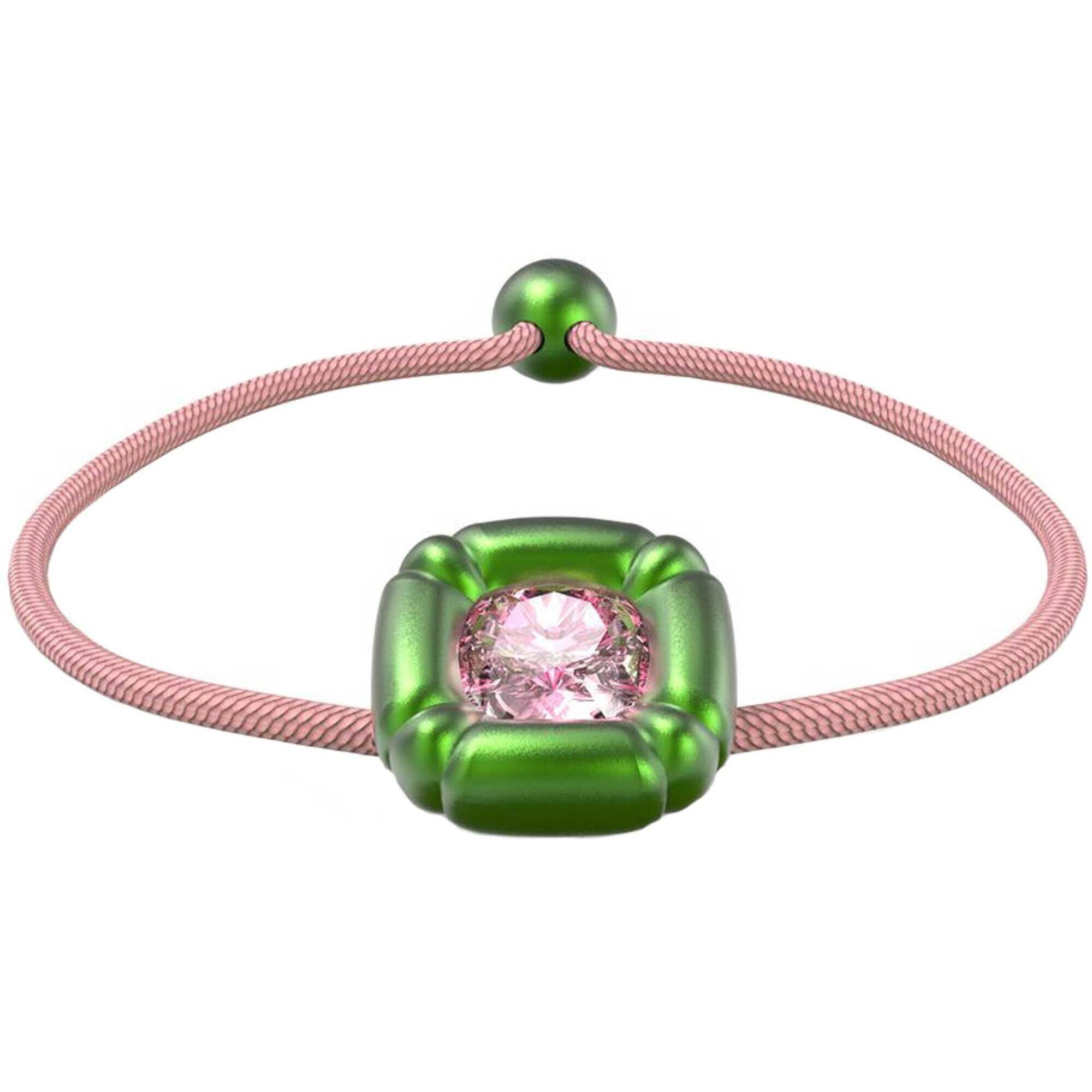 Swarovski 5613643 Women's Dulcis Pink Cushion Cut Crystal Bracelet ...