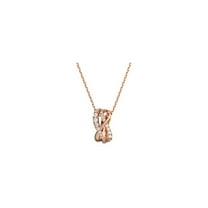 Swarovski Stone Rose Gold Plated Necklace - Walmart.com