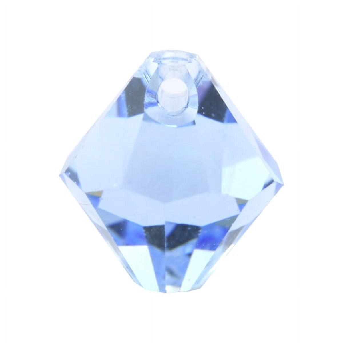 Swarovski Bicone Drop Top Drill Crystal Beads Item #6301 Light Sapphire ...