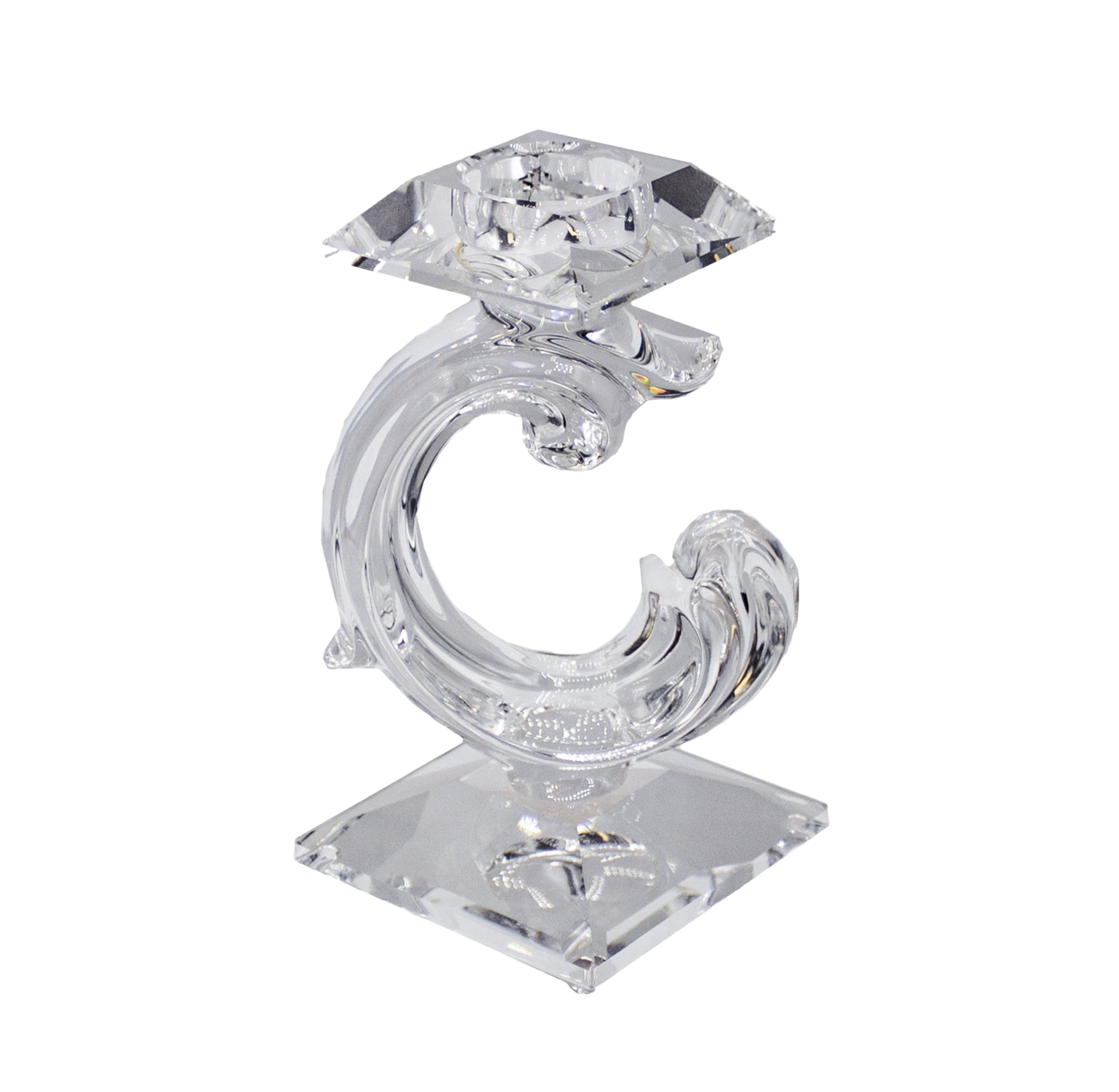 Swarovski Crystal: 7600NR122 Hole Style Candle Holder - US | Faceted ...