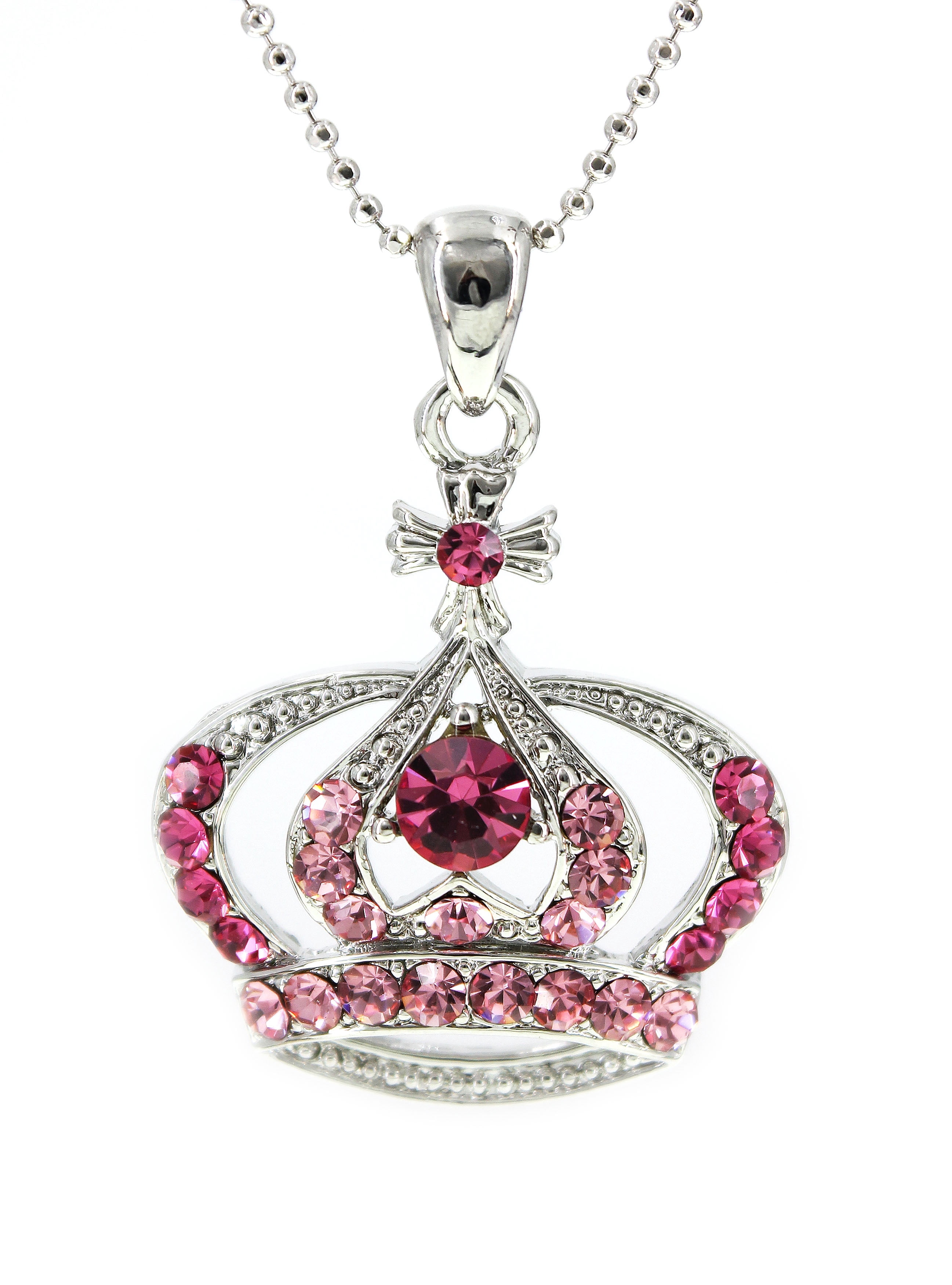 Swarovski Crystal Crown Charm - Medium Size - Pink - NE-N3329PK ...