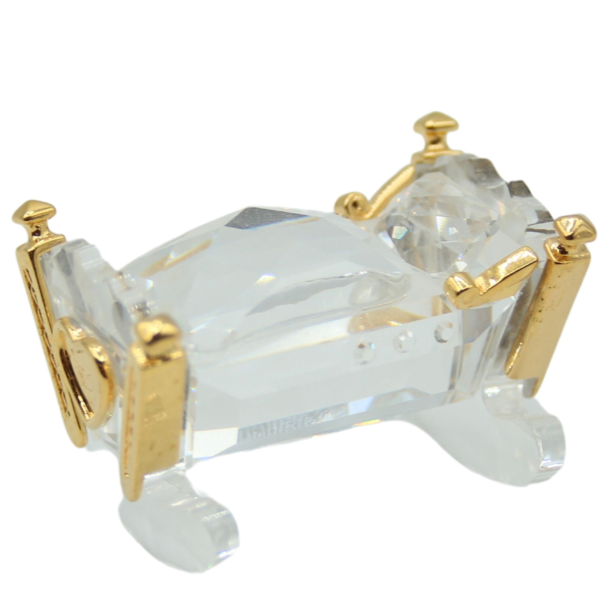 Swarovski Figurine: 243451 Gold Cradle | Crystal Memories | New in Box ...