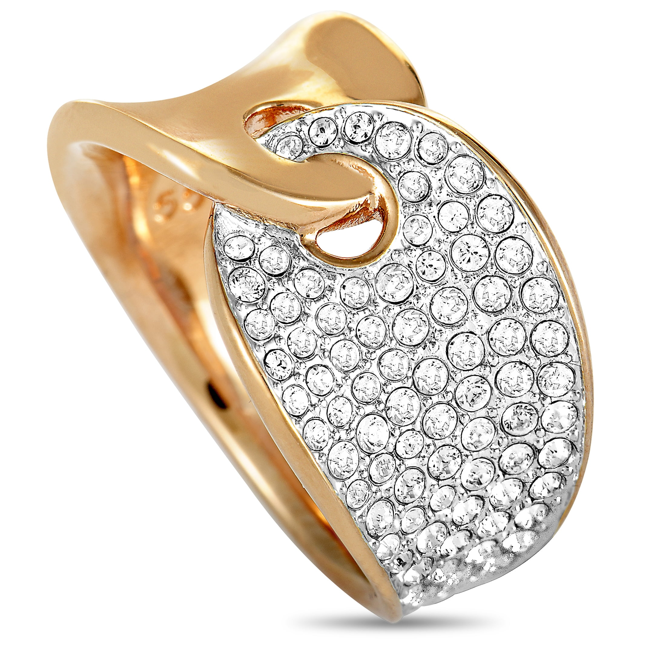 Swarovski Guardian Stainless Steel Rose Gold-Plated and Crystal ...