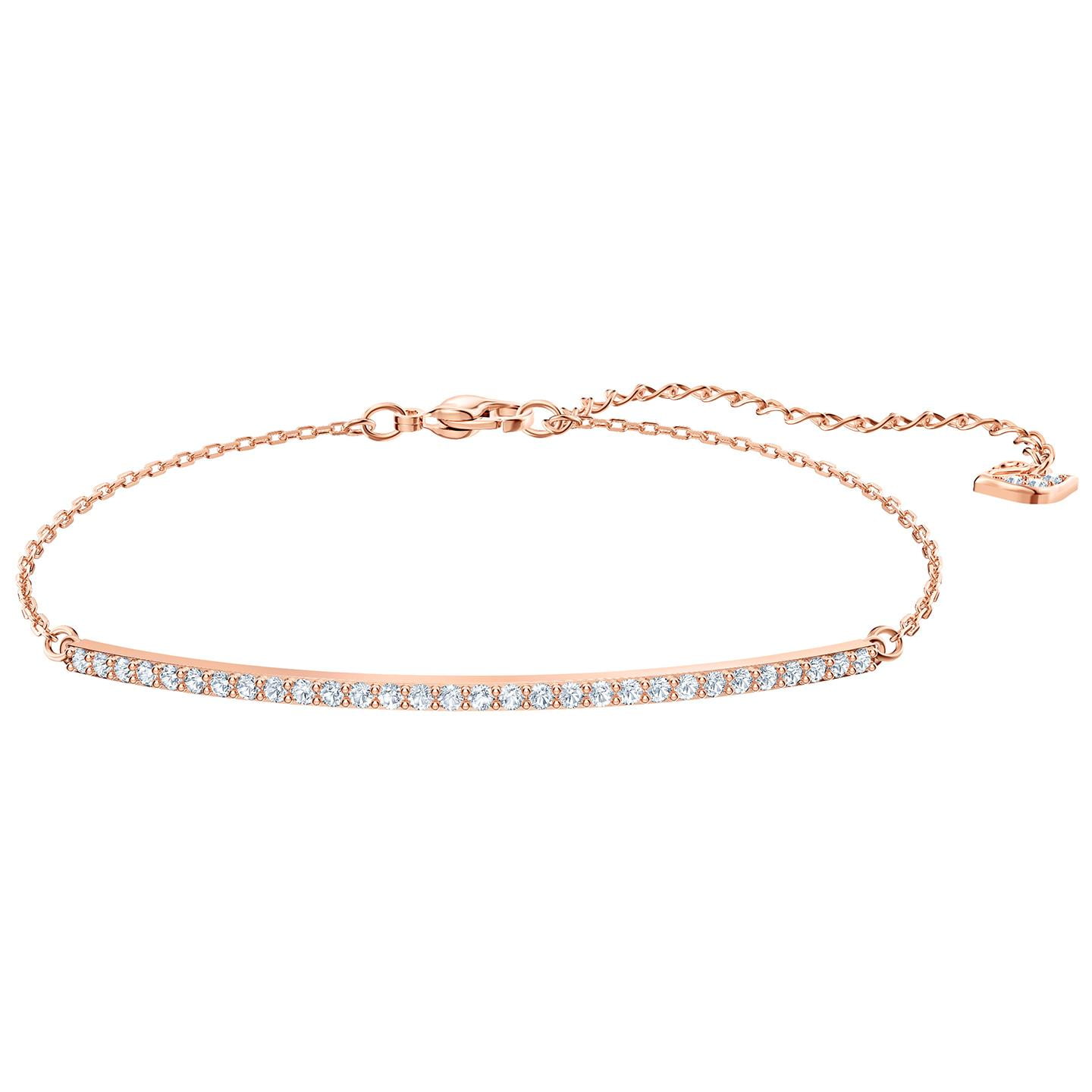 Swarovski Only Bracelet - White - Rose Gold Plating - Walmart.com