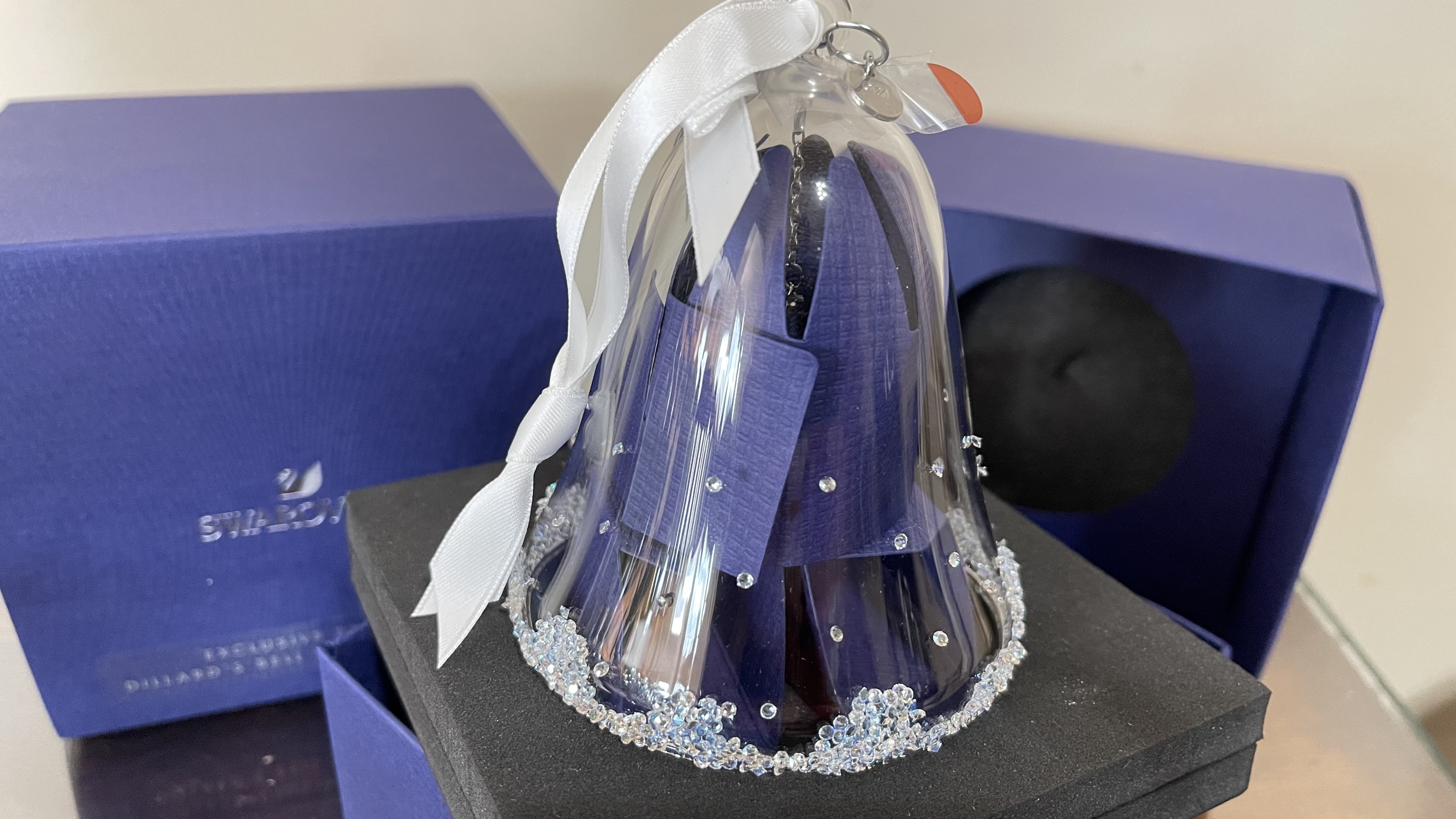 Swarovski Ornament Crystal Bell Ornament for Christmas Tree Holiday - Walmart.com