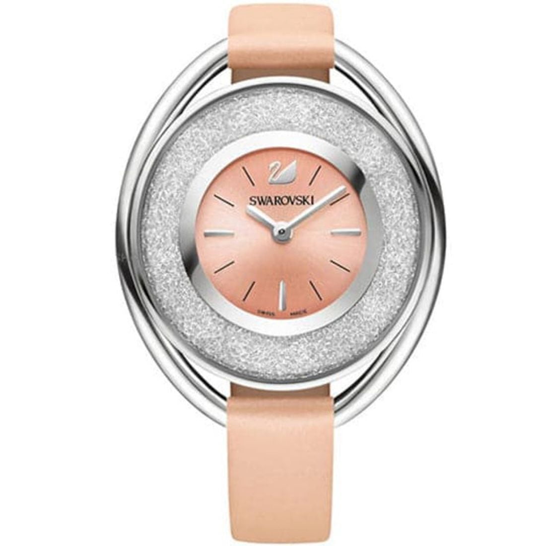 Swarovski Women's Crystalline Oval Light Rose Watch 5158546 - Walmart.com