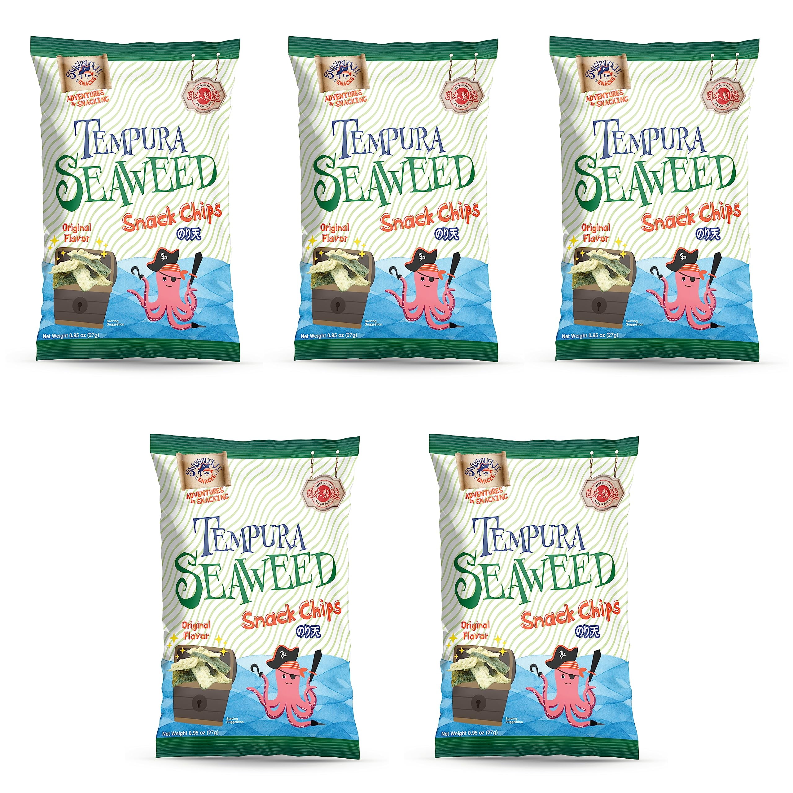 Swashbuckle Snacks Crispy Tempura Seaweed Snack TVS1 Chips Original ...