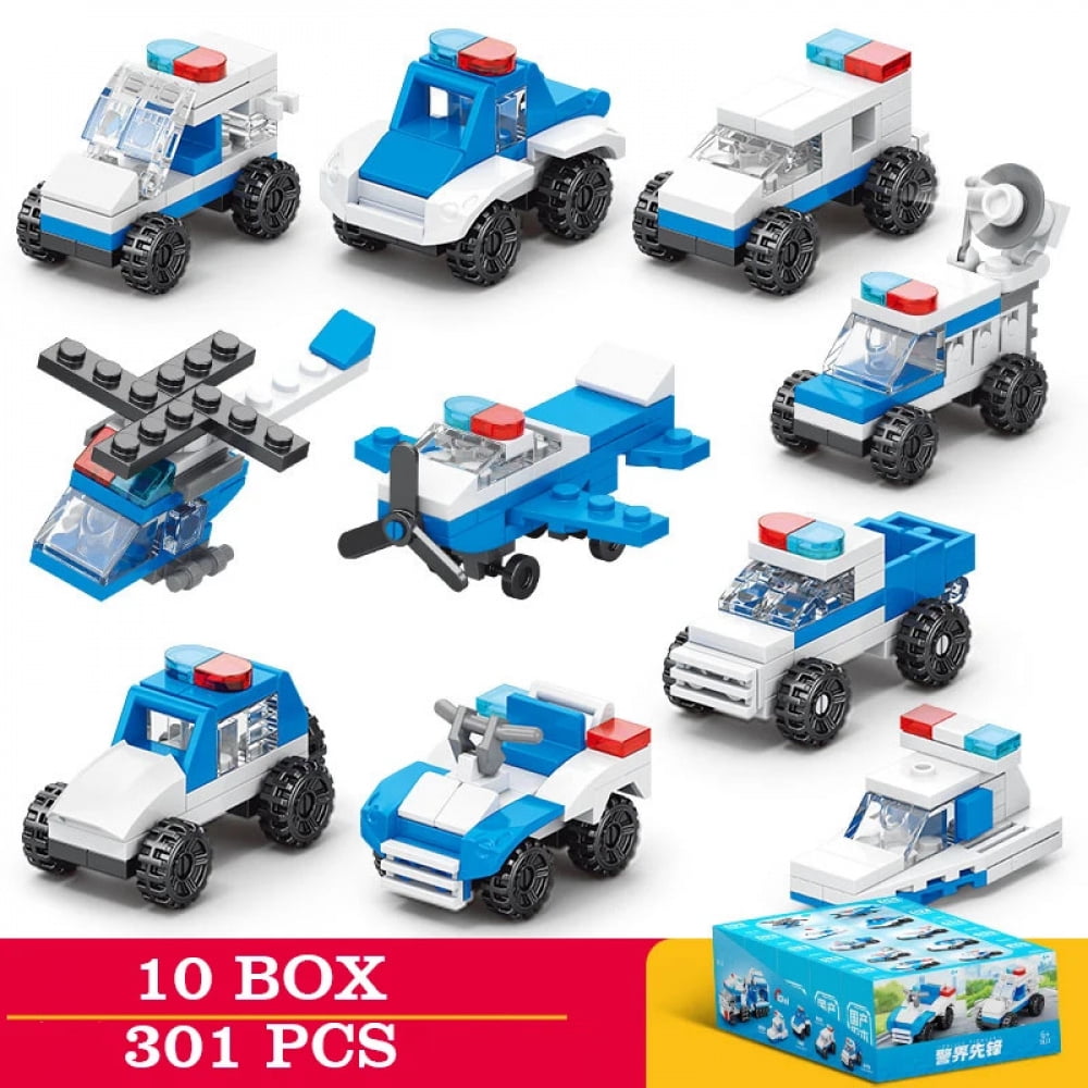 Swat car Building blocks Fire truck Police vehicle tank Aircraft ...