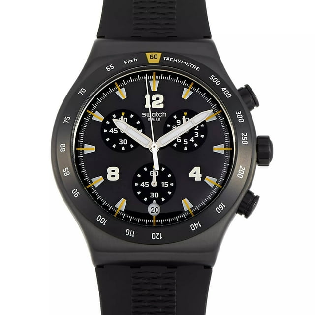 Swatch Chrononero Chronograph Black Dial Men's Watch YVB405 - Walmart.com