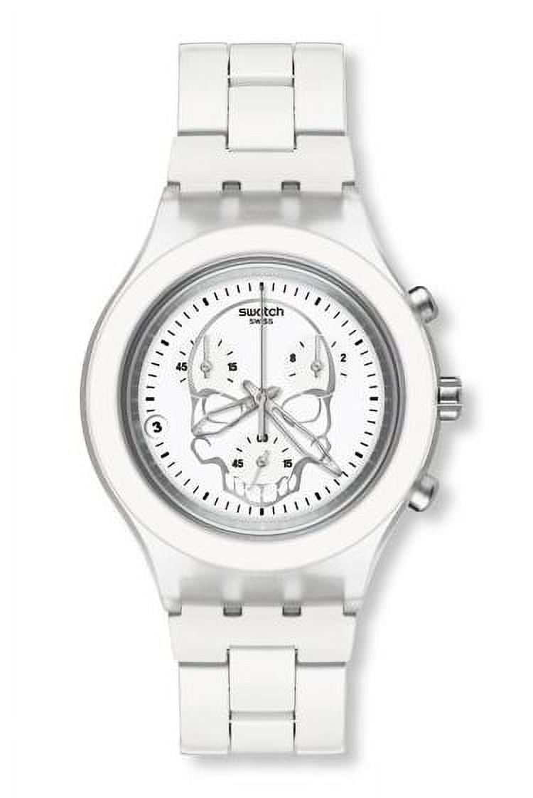 Swatch Full-Blooded White Skull Unisex Watch SVCW4000AG - Walmart.com