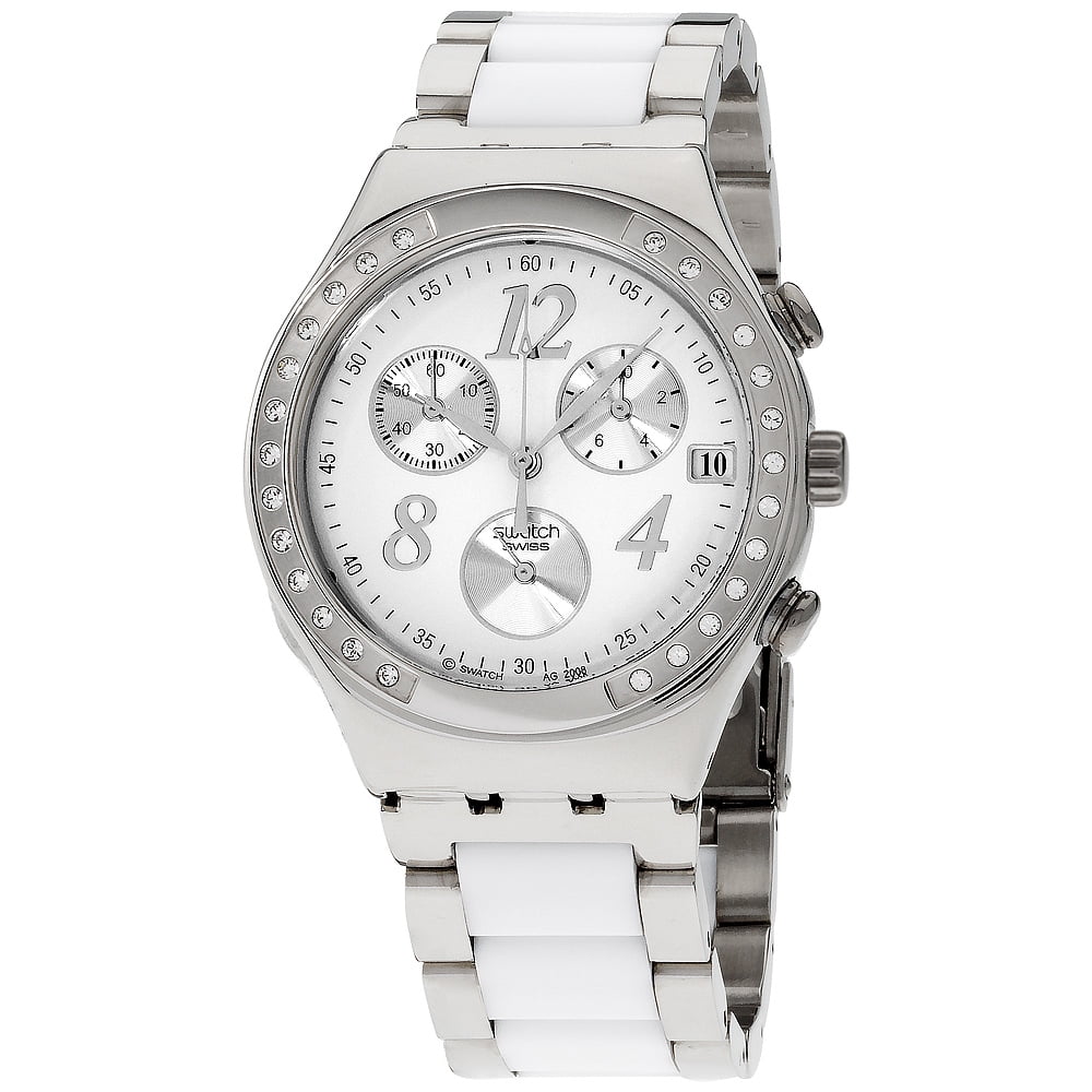 Swatch Irony Dreamwhite White Dial Stainless Steel Unisex Wach YCS511GC ...