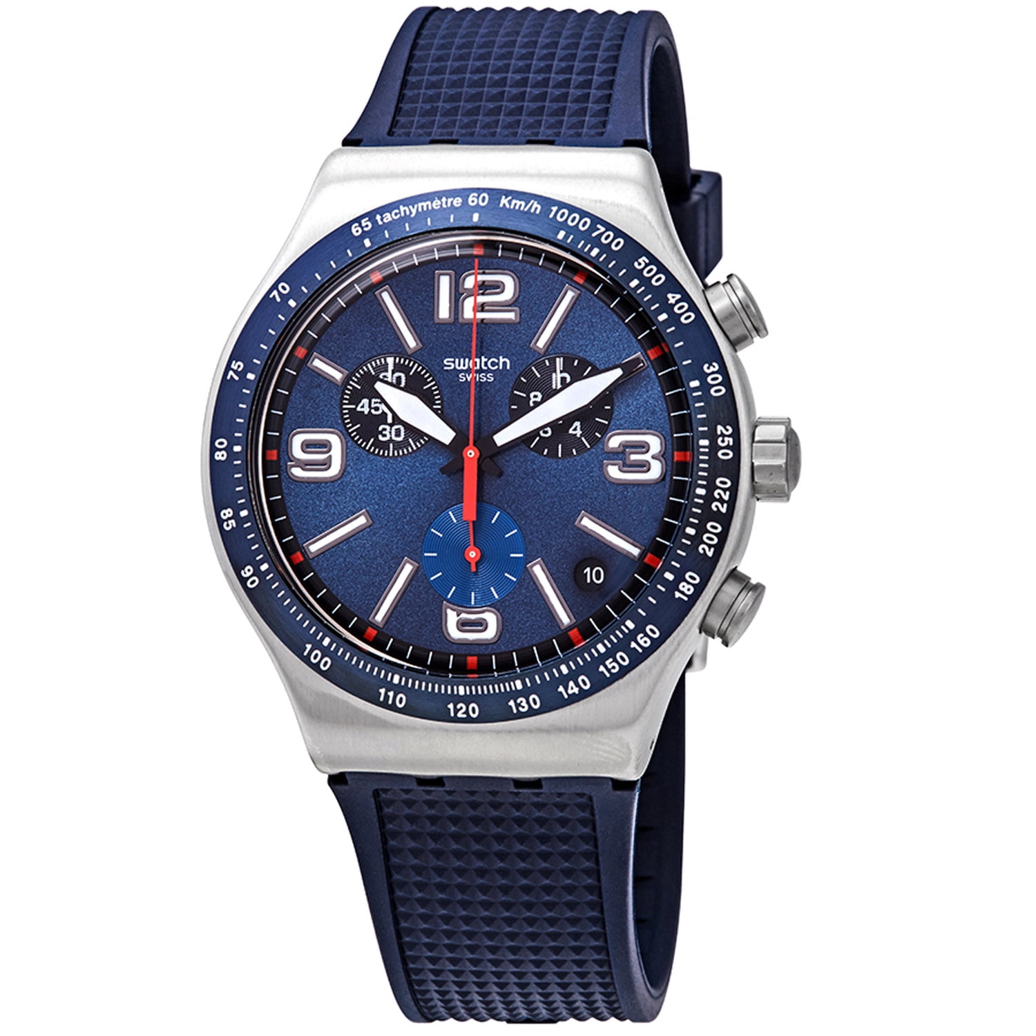 Swatch Men's Blue Grid Blue Dial Watch - YVS454 - Walmart.com