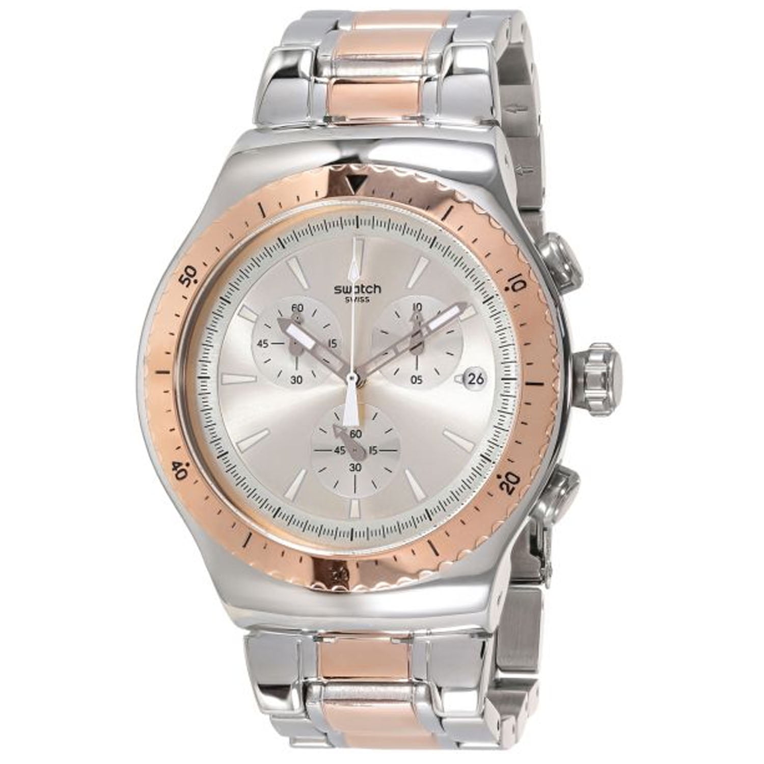 Swatch Men's Classic Silver Dial Watch - YOS452G - Walmart.com