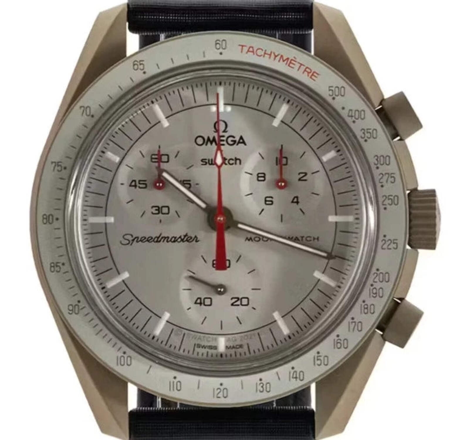 Swatch Moonswatch "Mission To Jupiter" Swatch x Omega White 42mm ...