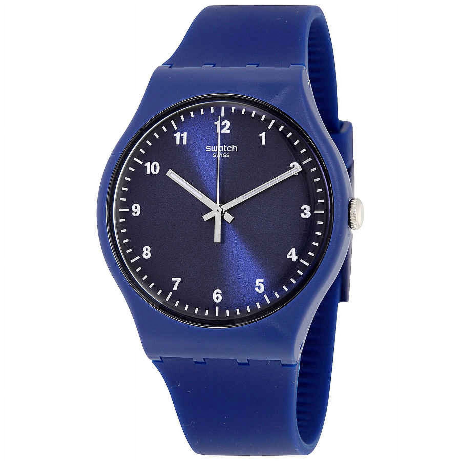 Swatch Originals Mono Blue Dial Silicone Men's Watch SUON116 - Walmart.com