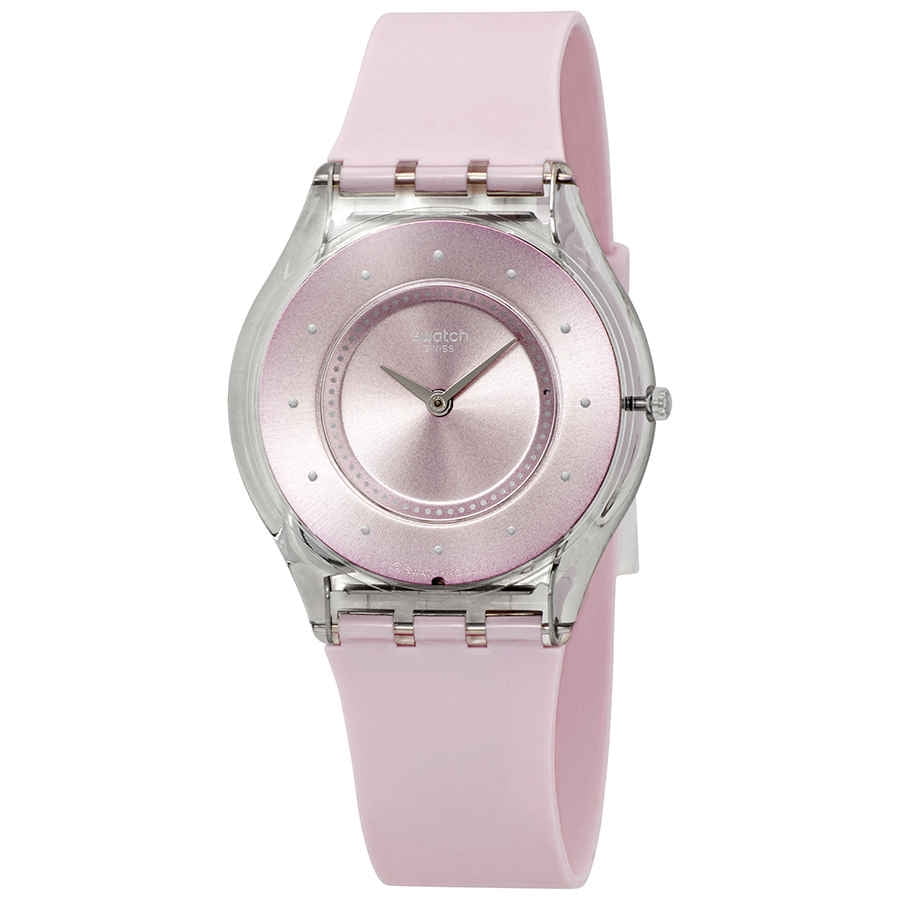 Swatch Skin Quartz Movement Pink Dial Unisex Watch SFE111 - Walmart.com
