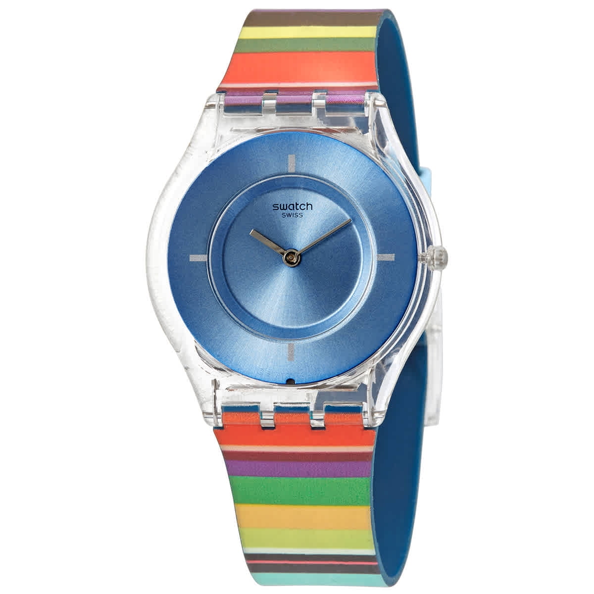 Swatch Pretty Ladder Blue Dial Ladies Watch SFE107 - Walmart.com