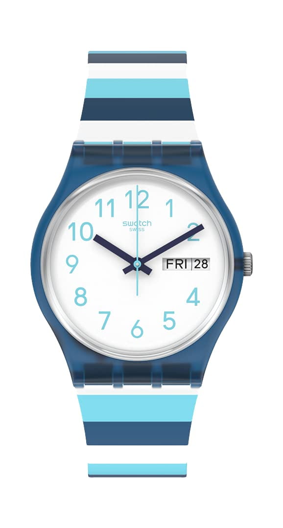 Swatch STRIPED WAVES Ladies Watch GN728 - Walmart.com