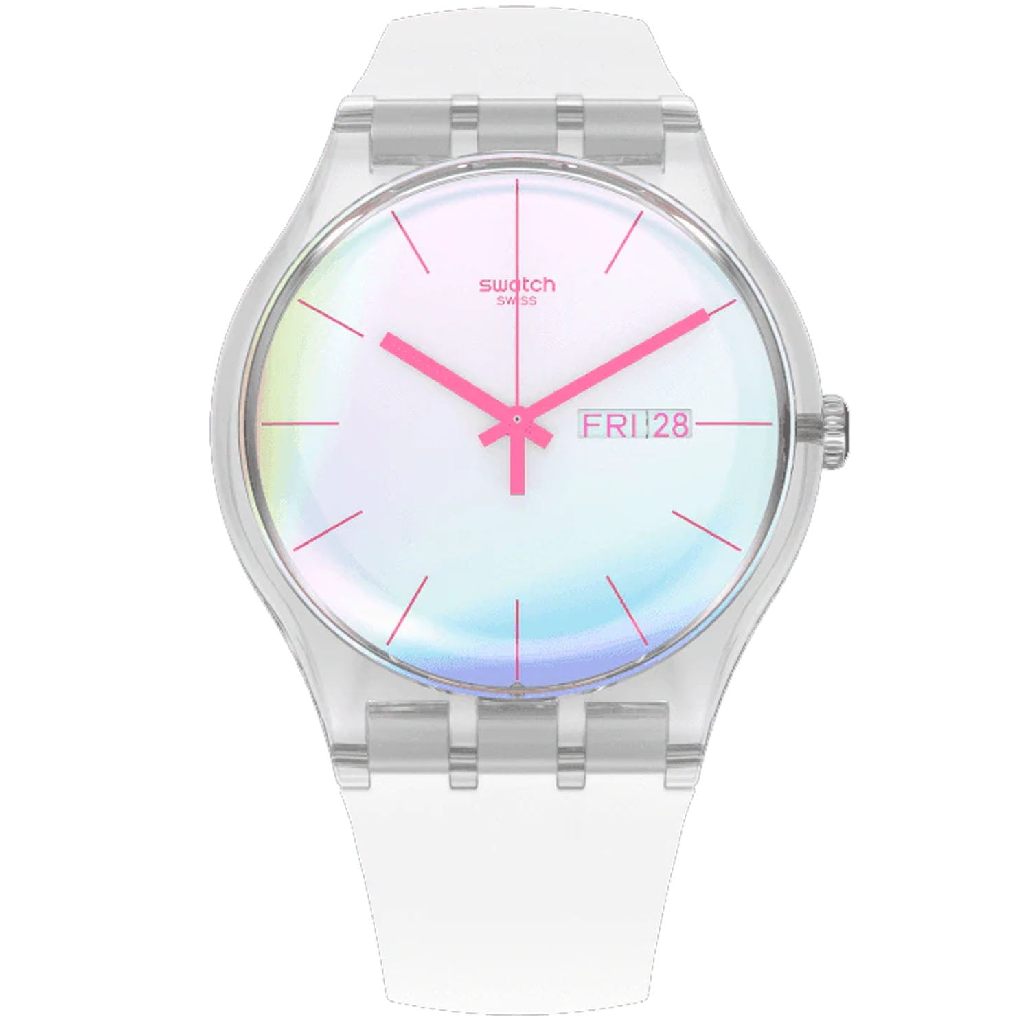 Swatch Women's Polawhite Multicolor Dial Watch - SUOK713 - Walmart.com